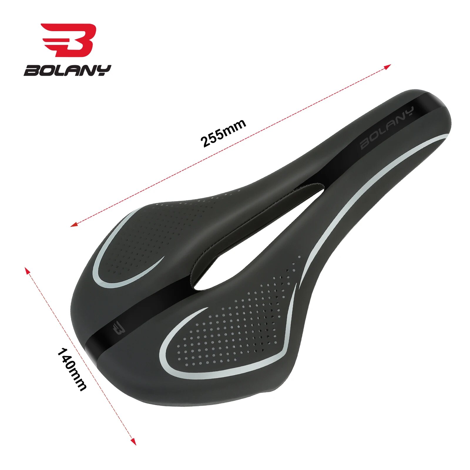 BOLANY MTB Седло для горных велосипедов черный