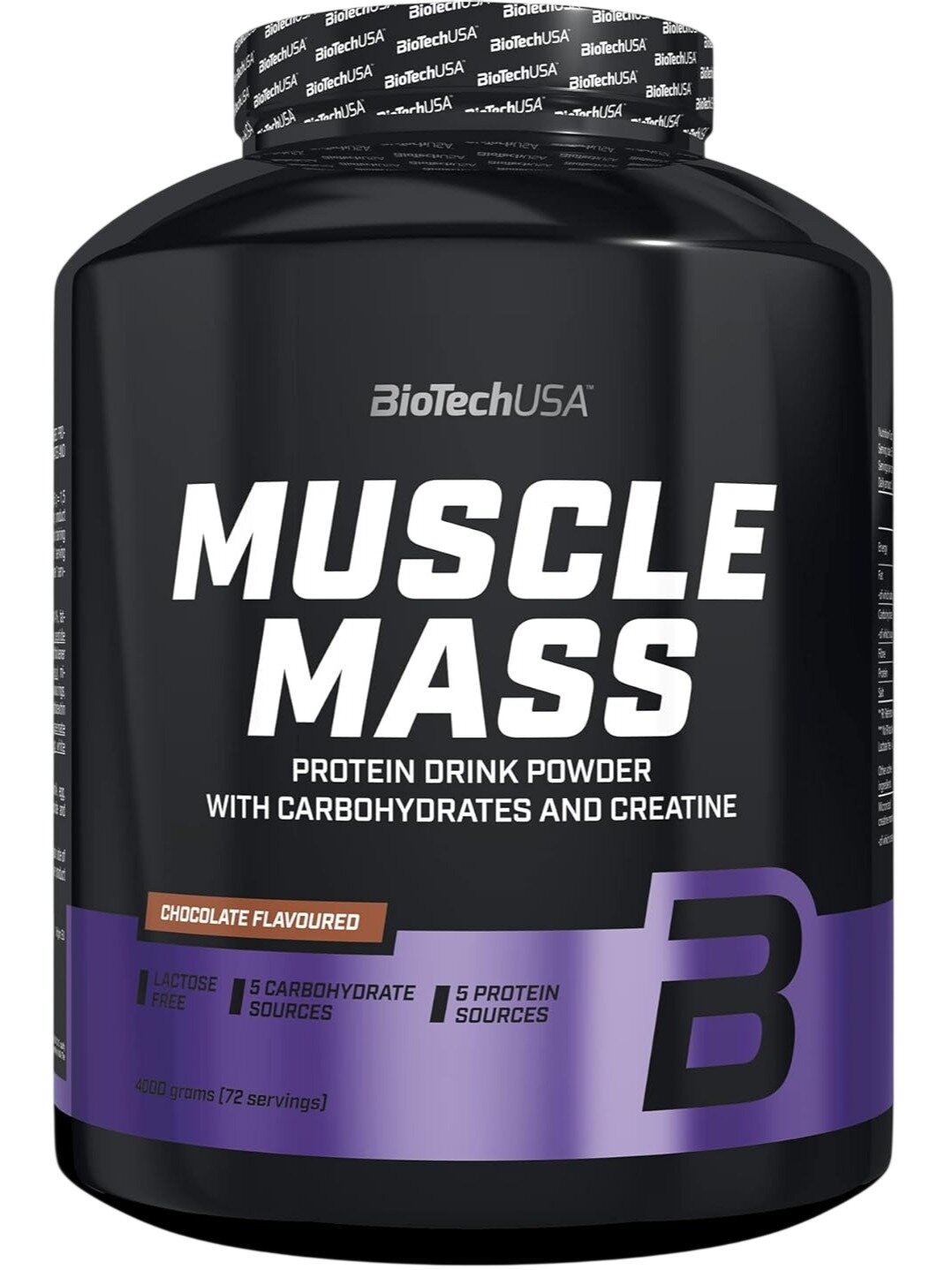 Гейнер BioTechUSA Muscle Mass 4000 г, Шоколад