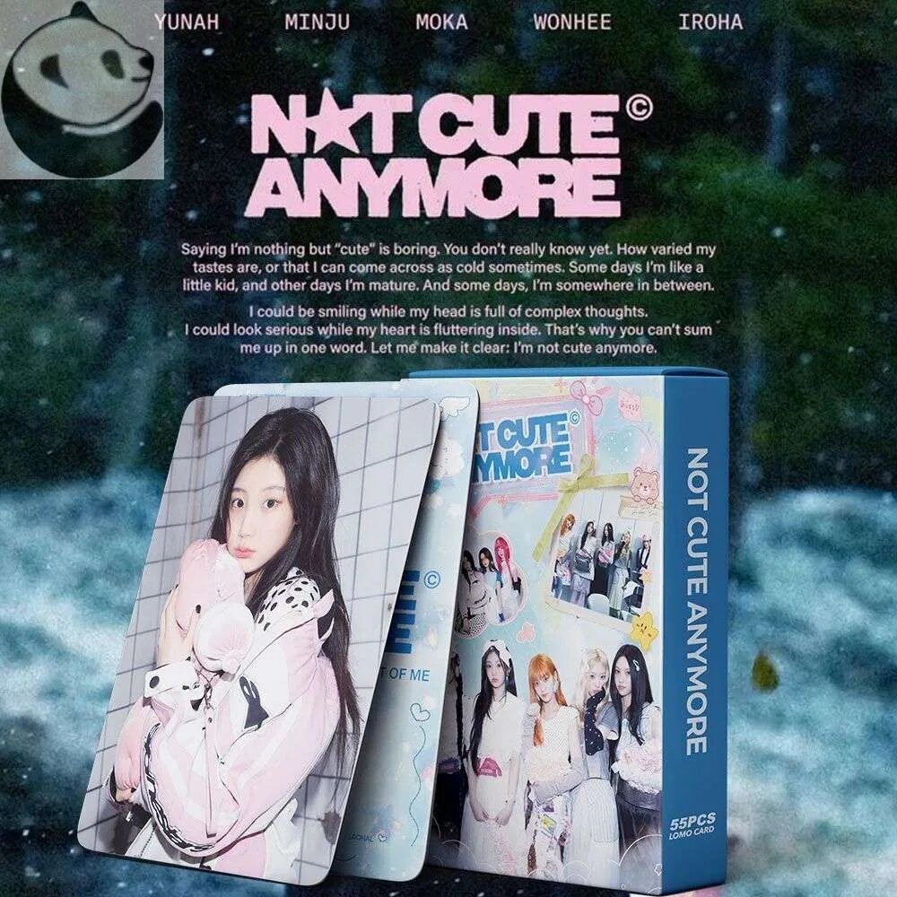 Официальный набор из 55 LOMO-карточек VOFIRROB ILLIT с альбомом NOT CUTE ANYMORE 1ST SINGLE ALBUM, мини-фотокарточек с айдолами, K-POP постеры, мерч