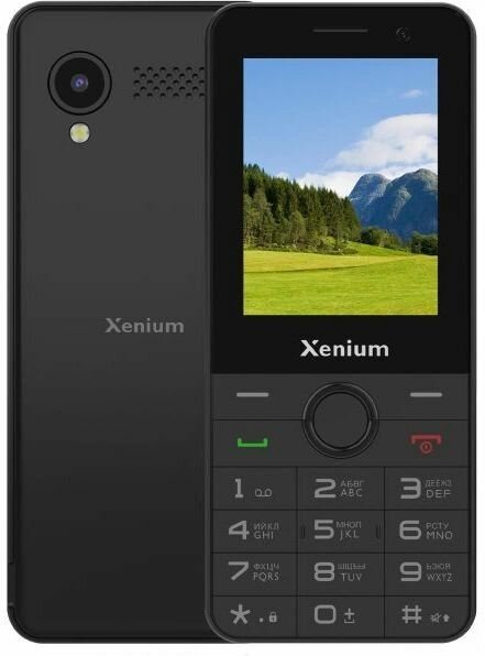 Телефон кнопочный мобильный Xenium X900 черный моноблок 3G 4G 1Sim 2.4" 240x320 Spreadtrum ThreadX RTOS 0.3Mpix GPS GSM900/1800 GSM1900 MP3 FM A-GPS microSD max32Gb (CTX900BK/00)