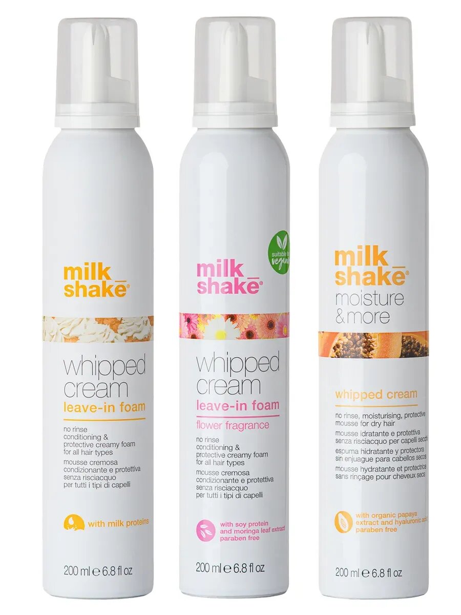 Milk Shake Набор для волос Whipped Cream Assorti 3 x 200 мл