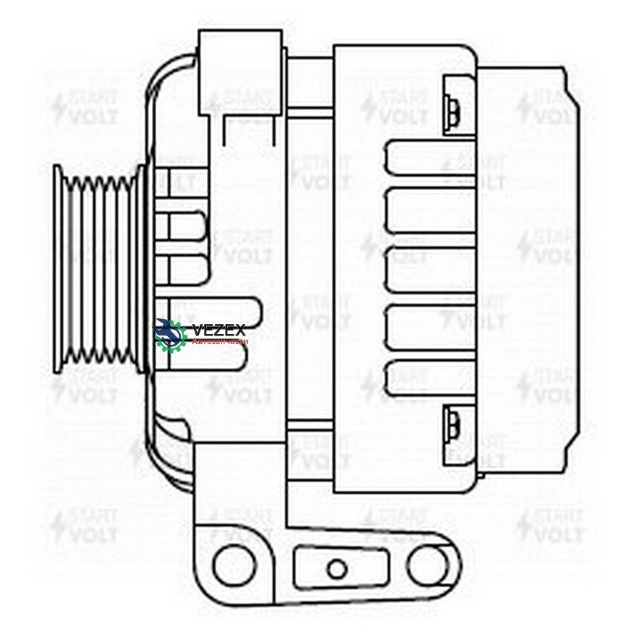 STARTVOLT LG 0508 Генератор для а/м Chevrolet Captiva C140 (10-)/Opel Antara (10-) 3.0i 150A (LG 0508)