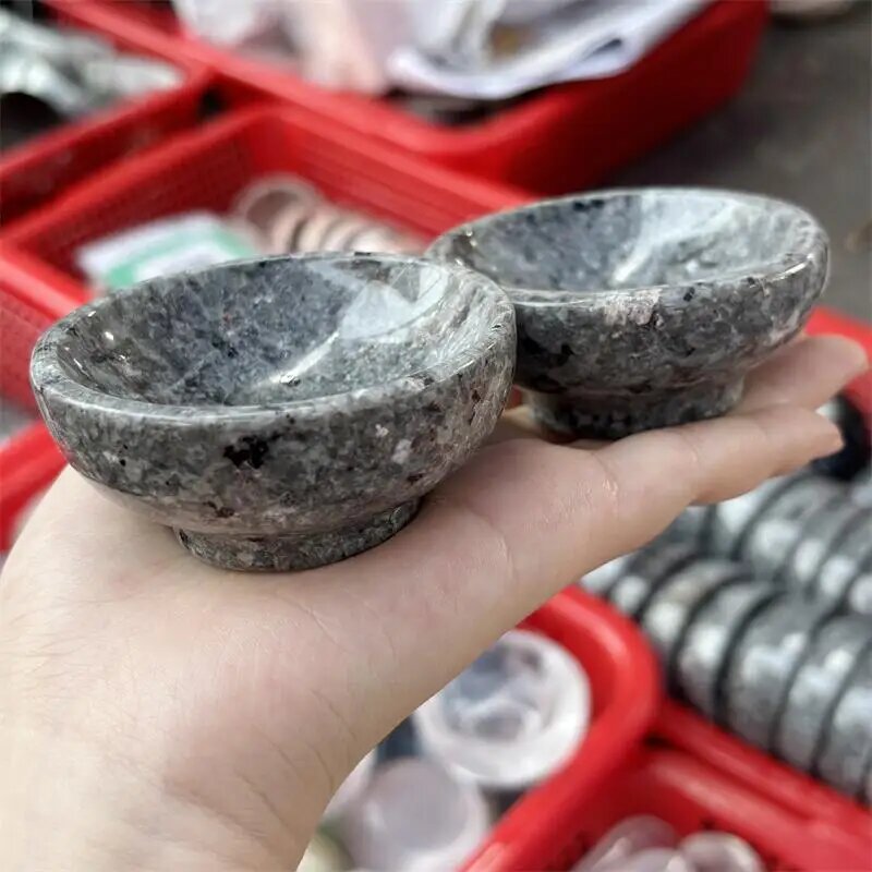 Натуральная чаша йопперлит, резьба, целебные камни фэншуй, подарки Рейки, кварцевые украшения для дома, подарки, 1 шт.