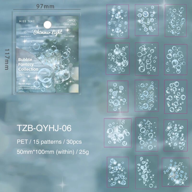 Стикеры Bubble Fantasy Collection TZB-QYHJ-06