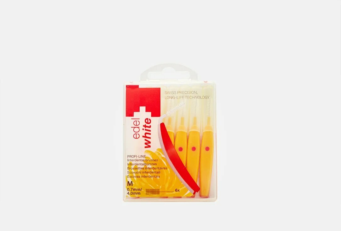 Edel+white Interdental brushes PROFI-LINE M 0,7mm межзубные ершики 6шт