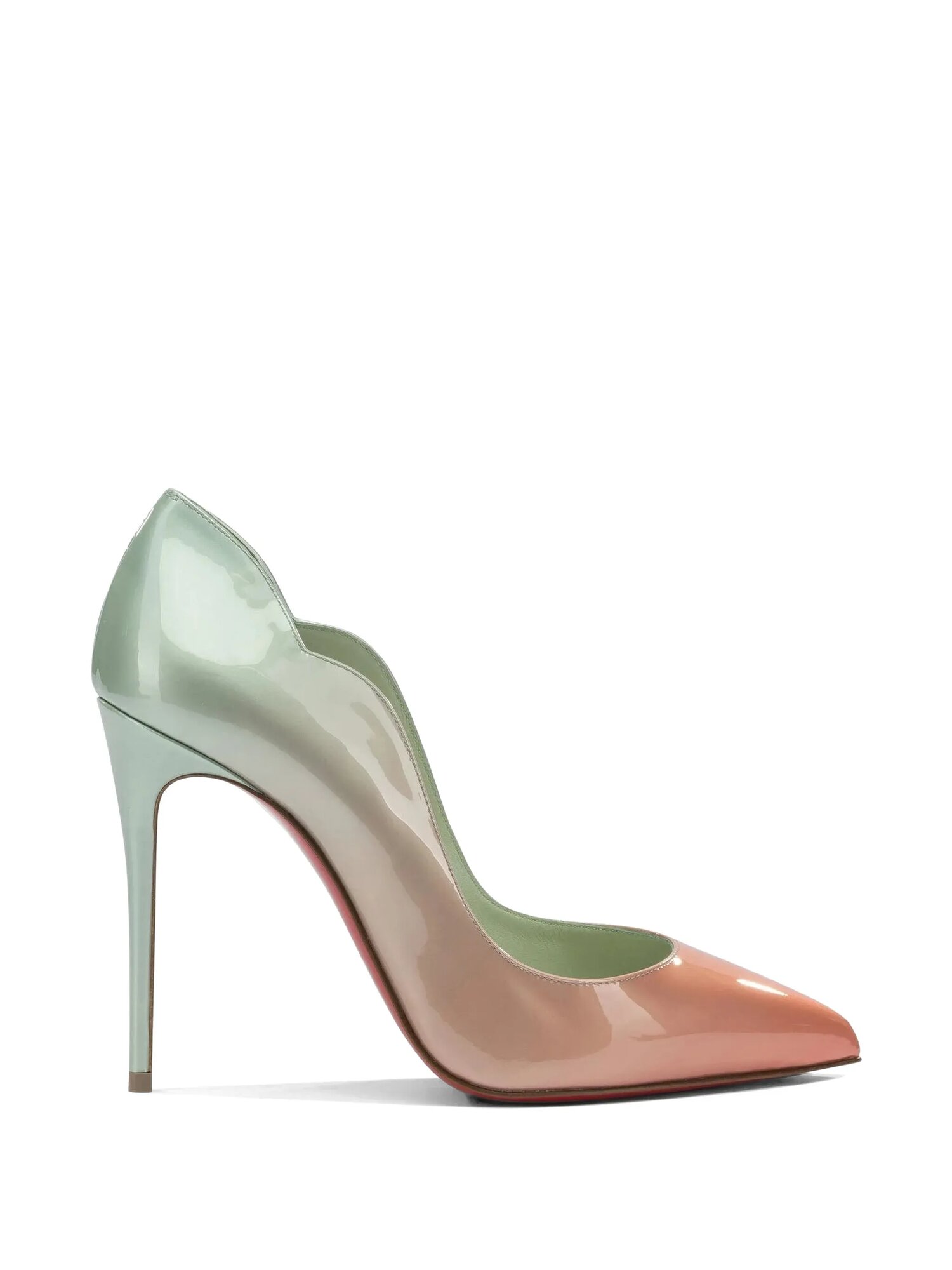 Туфли Gradient-effect scalloped pumps 