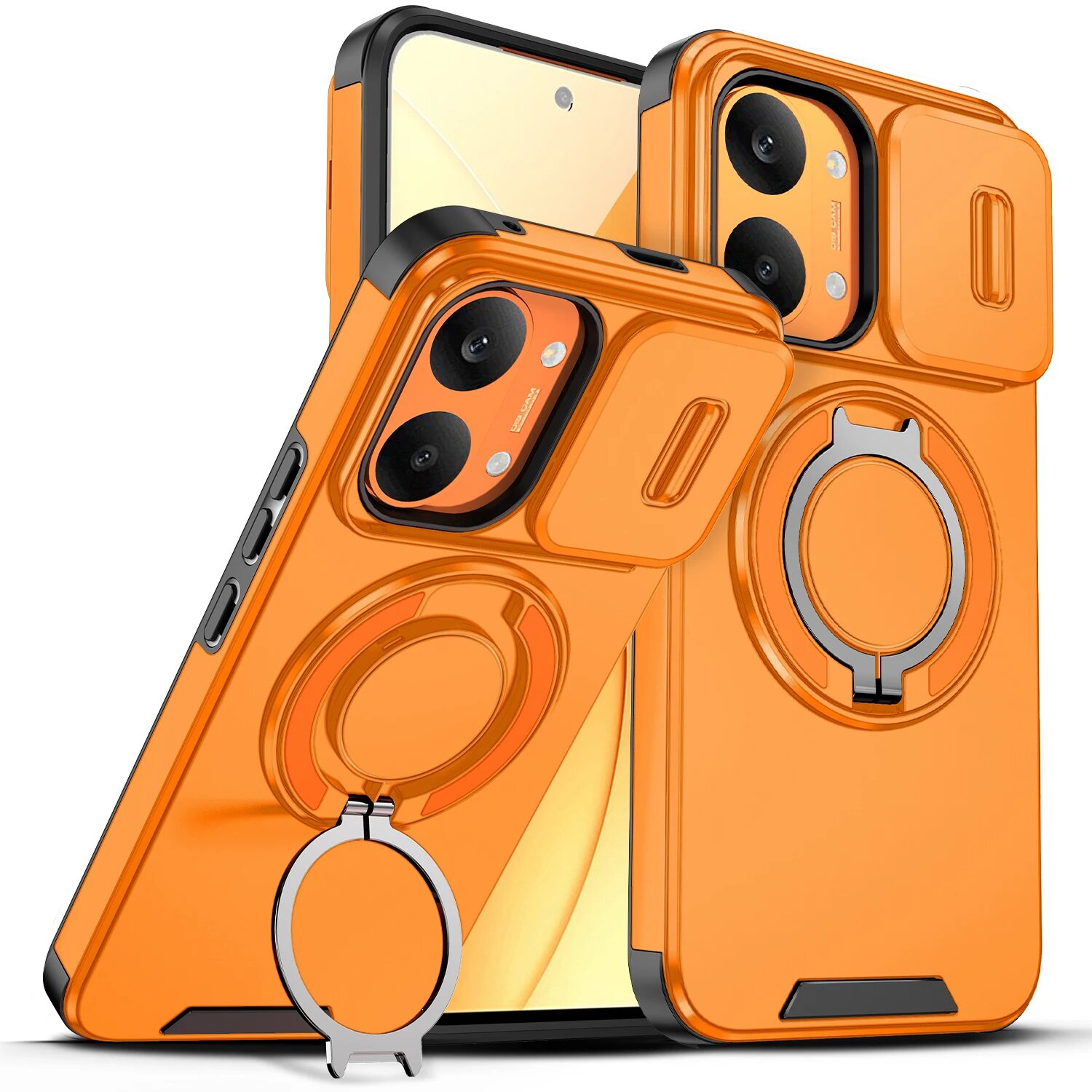 Защитный Чехол-слайдер Для Xiaomi Poco X8 Pro/Max С Защитой Poco X8 Pro, Оранжевый, LK Yellow