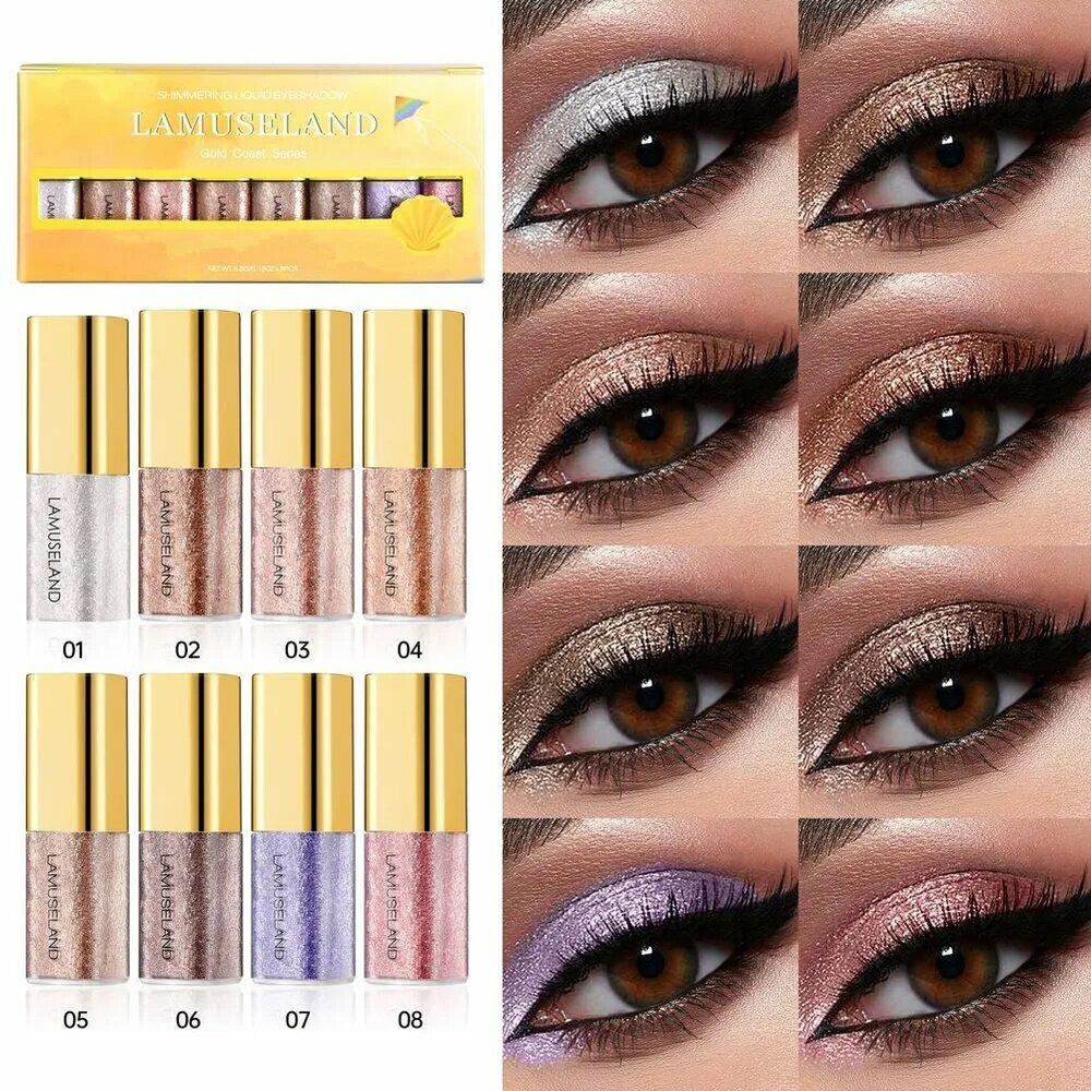 LAMUSELAND Eyeshadow Mini Shimmer Жидкие Тени для век