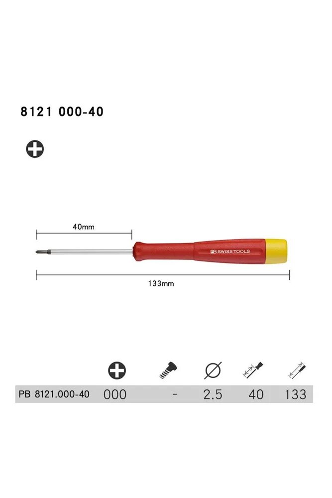 PB SWISS TOOLS, Многофункциональная прецизионная отвертка с поворотной головкой, серия PB 8121