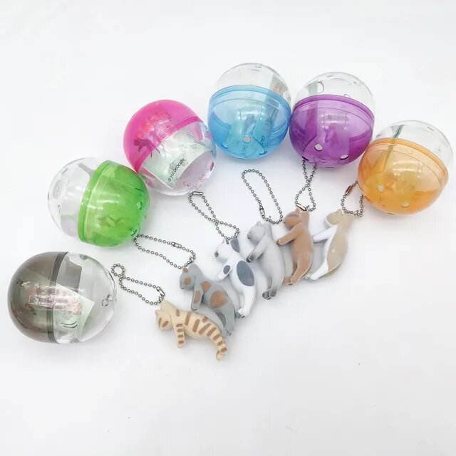 Игрушка Qualia Gashapon Toy Tsumada Neko 3, плюшевая кошка-талисман на цепочке, милая пятнистая двухцветная экзотическая короткошерстная кошка, котенок тонкини.