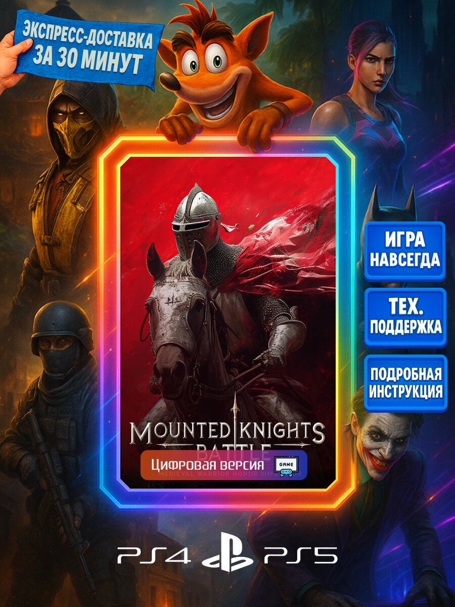 Mounted Knights Battle : Medieval Warrior Honor Simulator PS4/PS5 | Моментальная доставка | Английский язык | Единоборства