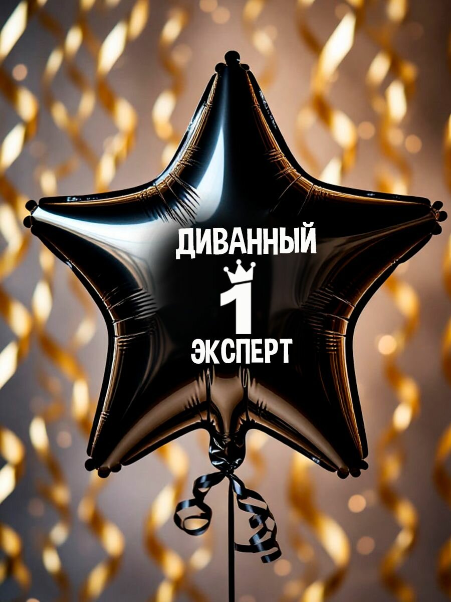 Воздушный шар с приколом "Диванный эксперт!", 45 см.