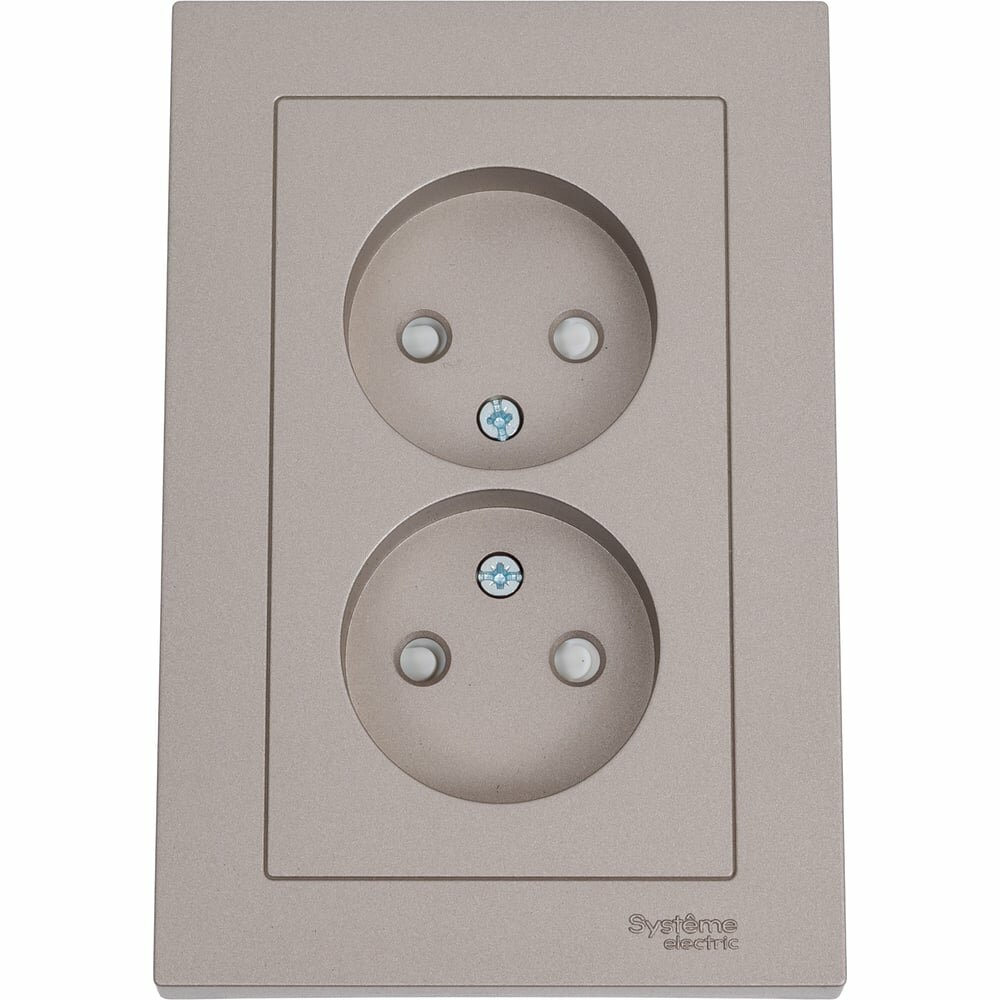 Двойная розетка Systeme Electric Atlasdesign