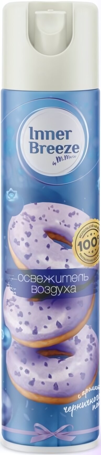 Освежитель воздуха Inner Breeze Черничный пончик 300 мл, аэрозоль, стойкий аромат