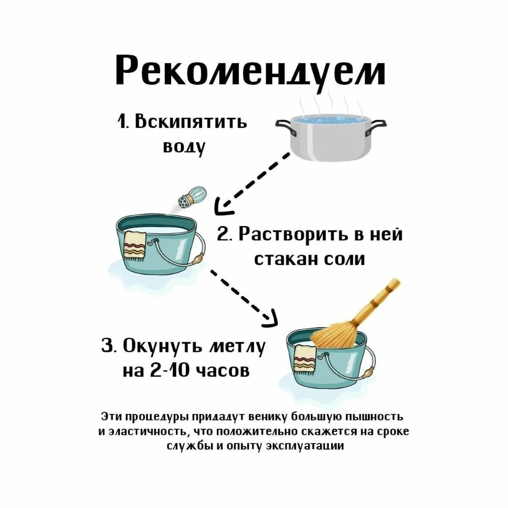 Веник сорго 3-х лучевой, малый IMPERA ручка в пленке 700002 — фото 1