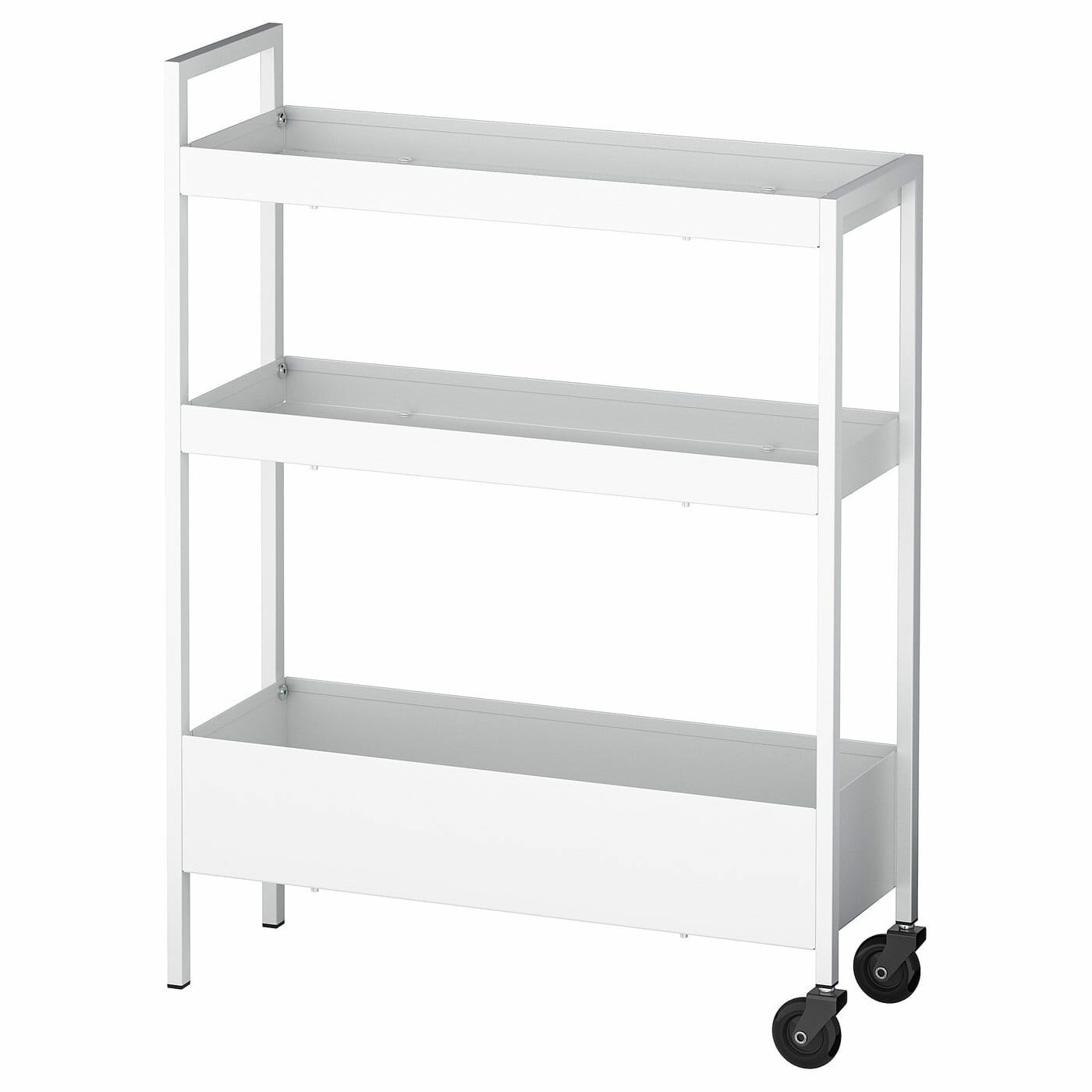 Этажерка IKEA nissafors, белый, 50.5x19x67 см 406.029.85