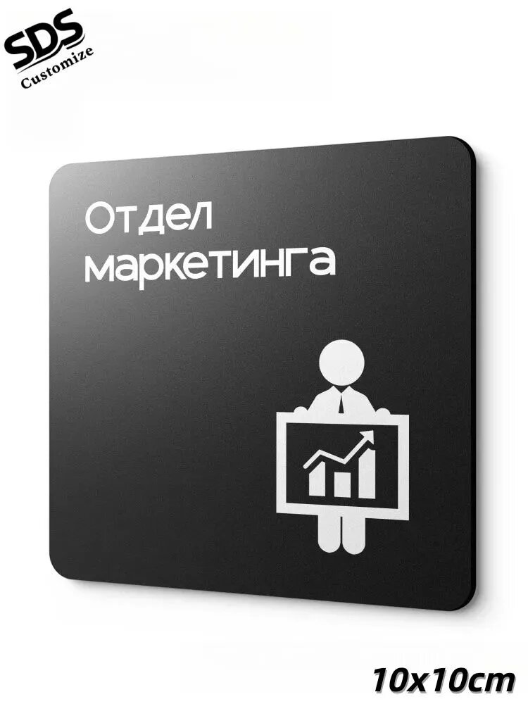 Многофункциональные информационные таблички для установки на двери и стены, размер 10 10 см.