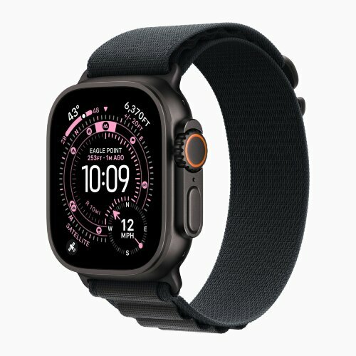 Умные часы Apple Watch Series Ultra 3 (2025) 49 мм Black Titanium Case GPS + Cellular, Black Alpine Loop L