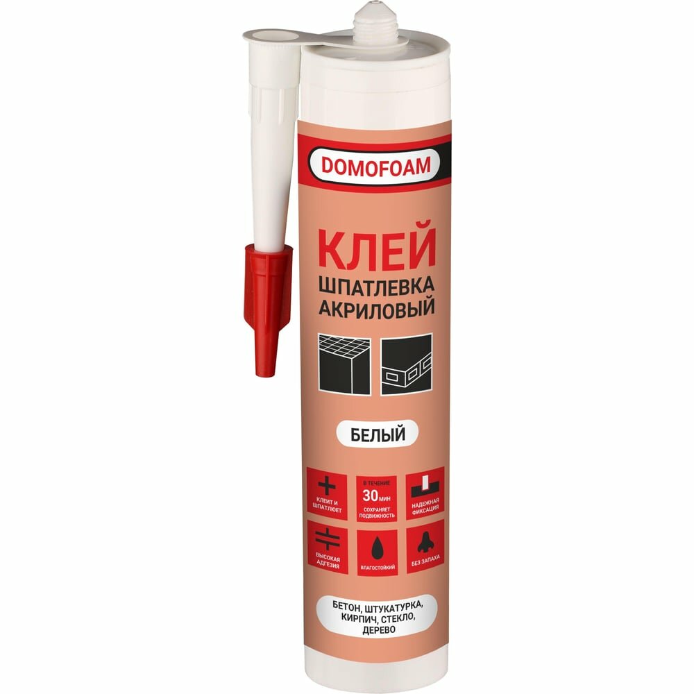 Клей-шпатлевка акриловый DOMOFOAM 0,4 белый 9782092