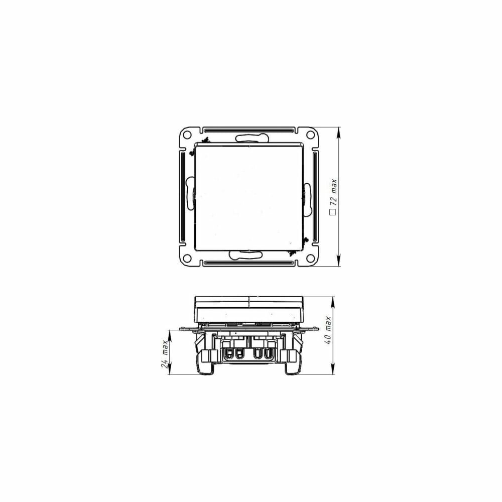 1-клавишный переключатель с подсветкой Systeme Electric ATLASDESIGN, сх.6а, 10АХ, мех, быстрозажимные клеммы, мокко ATN000663S
