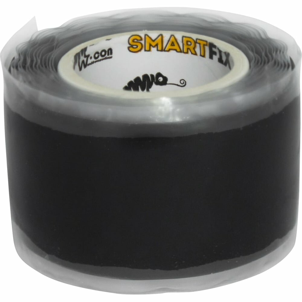 Лента силиконовая гидроизоляционная Smart Fix W-con SmartFix HYDRO 2,5*300 см, черная 120843 — фото 1
