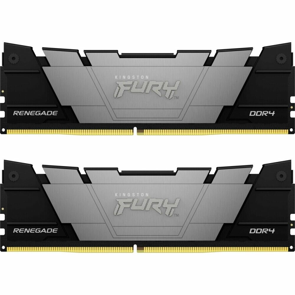 Оперативная память Kingston Fury Renegade, DDR4, 64GB (2x32 GB), 3200 MHz, CL16, DIMM, с радиатором, черный