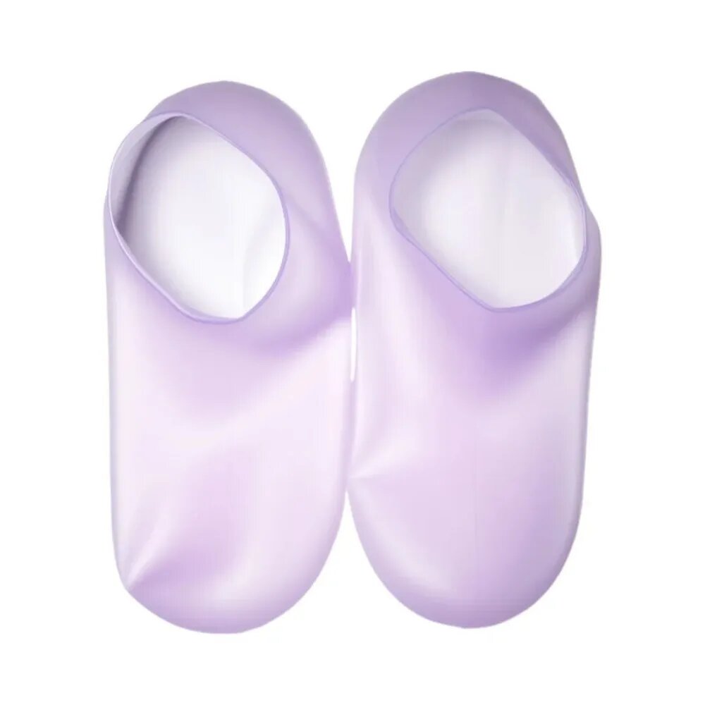 Силиконовые увлажняющие носки для ног Purple