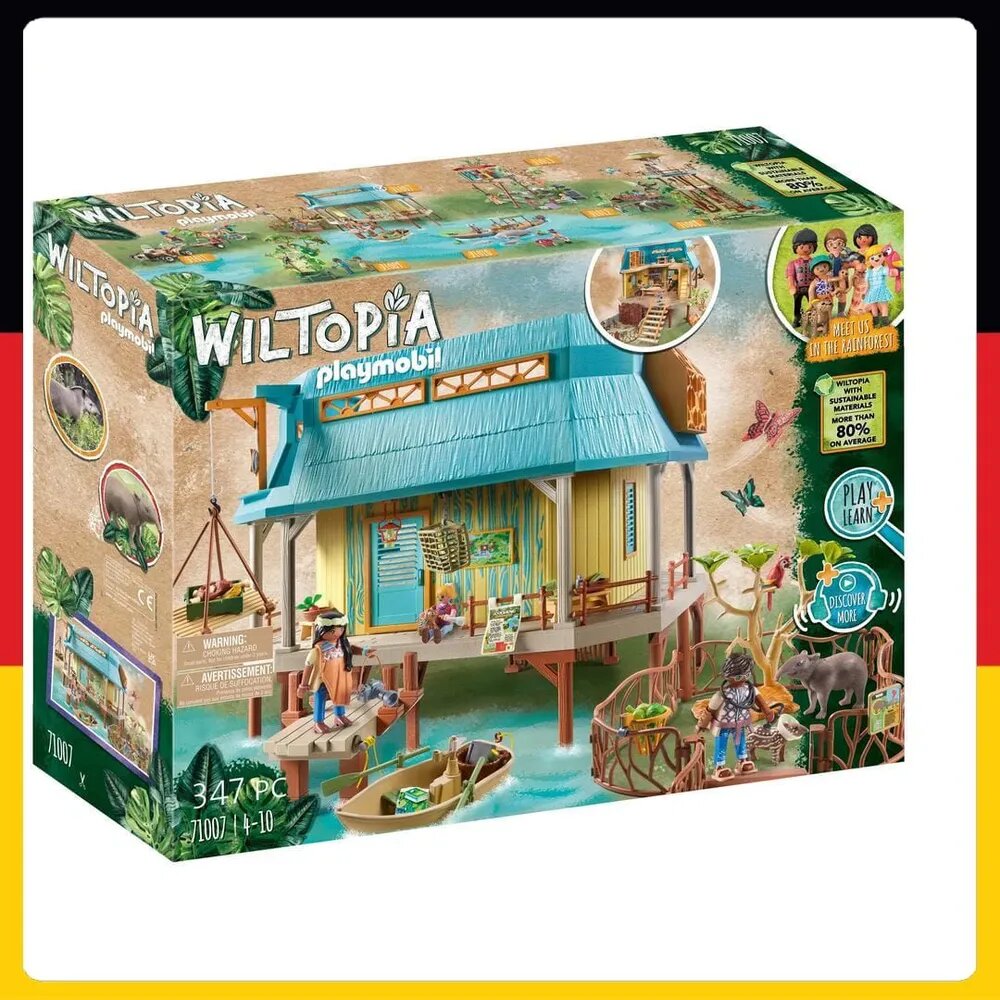 Конструктор пластиковый Playmobil Wiltopia 71007 Станция ухода за животными