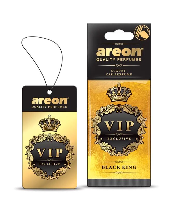 Ароматизатор подвесной Areon 704-VIP-02-ЧЗБ Black King/Черный Король