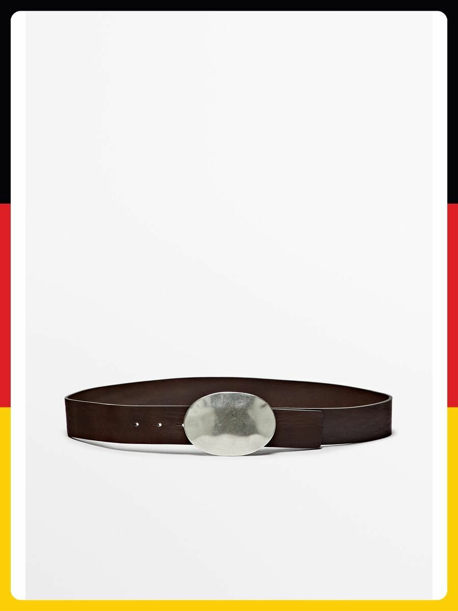 Ремень Massimo Dutti 6120/675, коричневый, L / 90cm