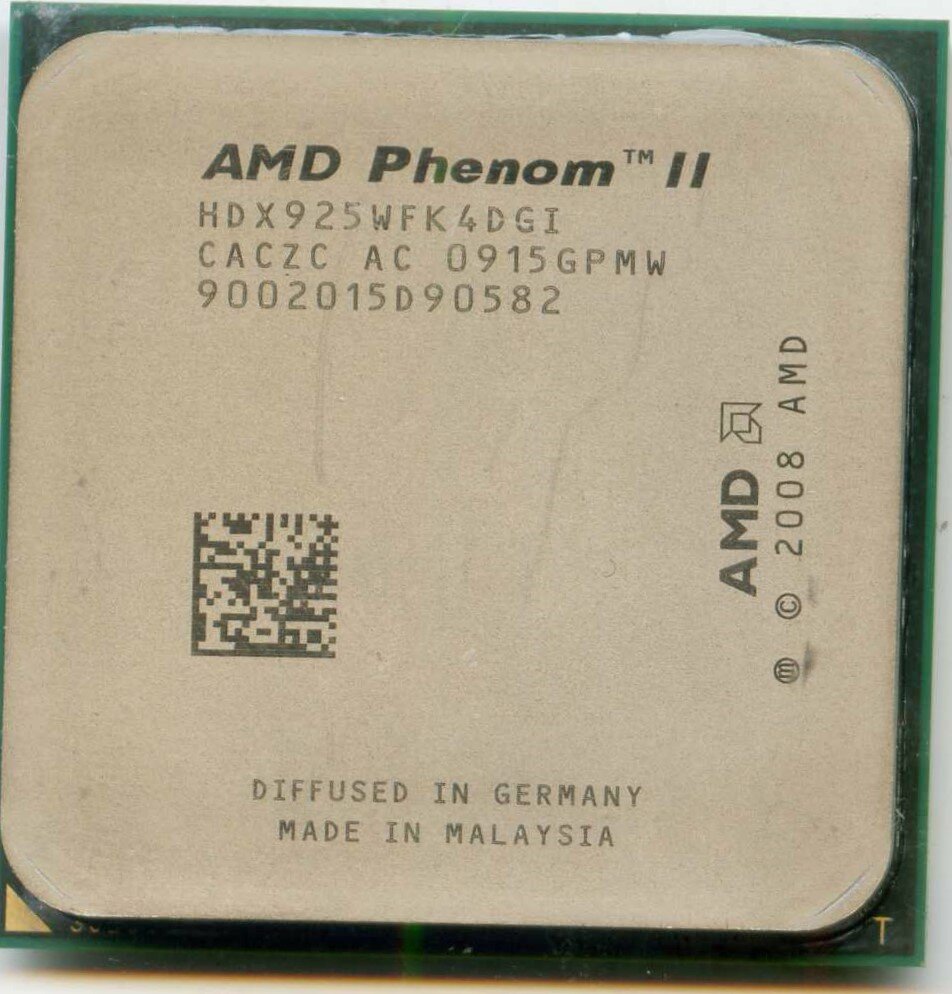 Процессор Socket-AM3 AMD Phenom II X4 925 2.8GHz HDX925WFK4DGI CACZC AC