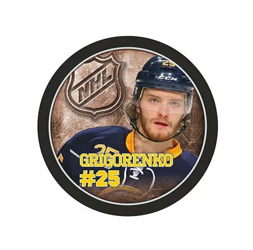 Rubena Шайба Игрок НХЛ GRIGORENKO Баффало №25 1-ст.