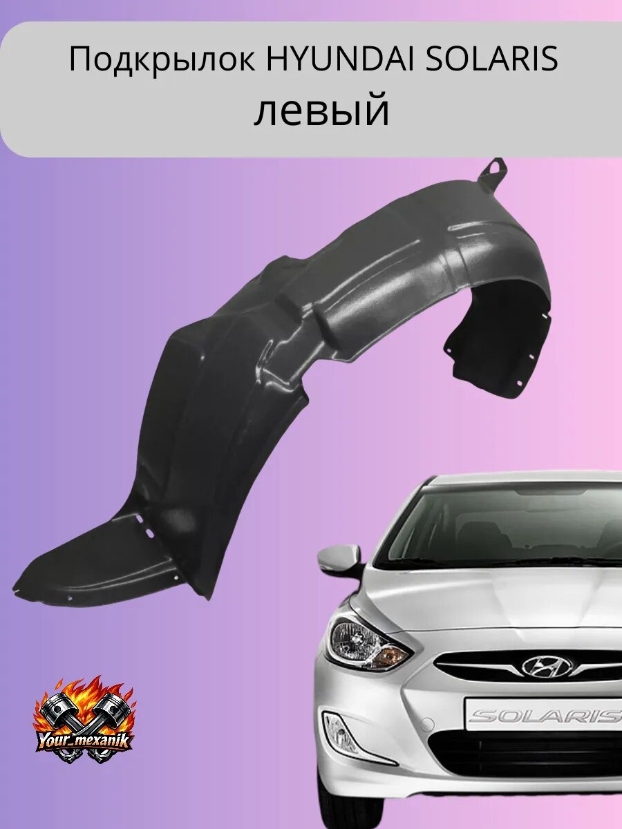 Подкрылок HYUNDAI SOLARIS левый