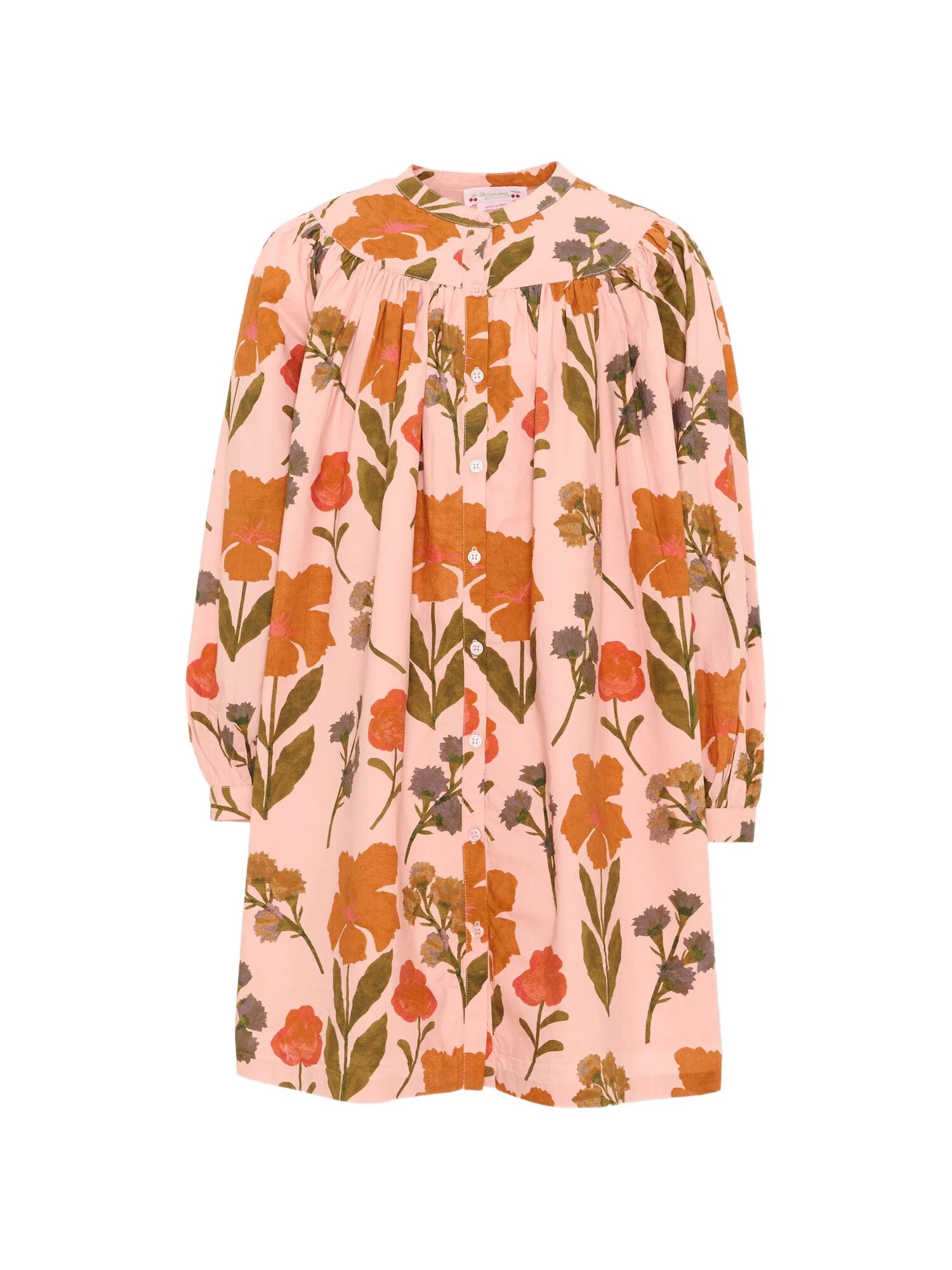 Платье Floral-print long-sleeved dress