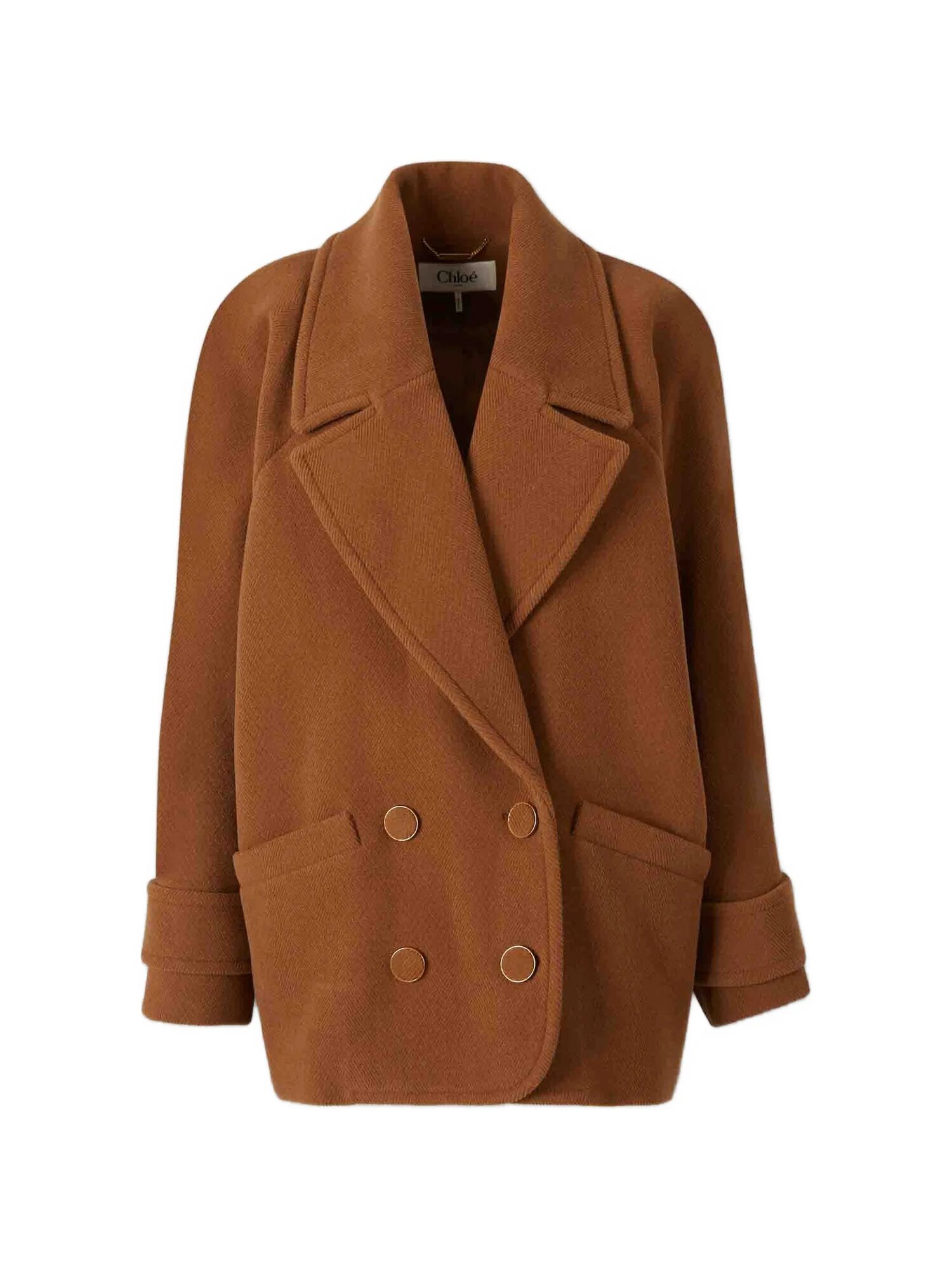 Пальто Herringbone double-breasted coat