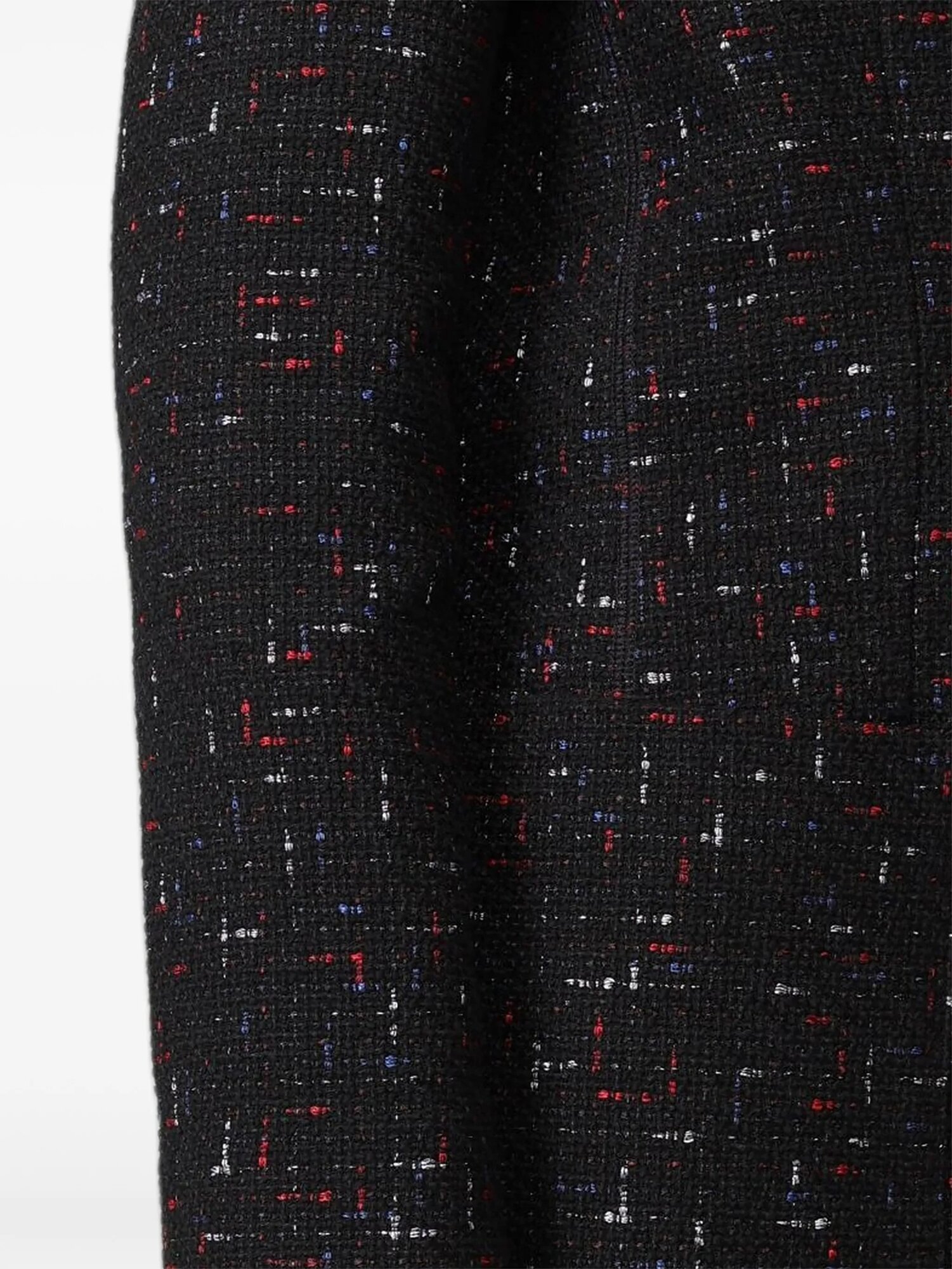 Пиджак EMPORIO ARMANI Tweed-effect button-fastening blazer, размер 44, black — фото 1