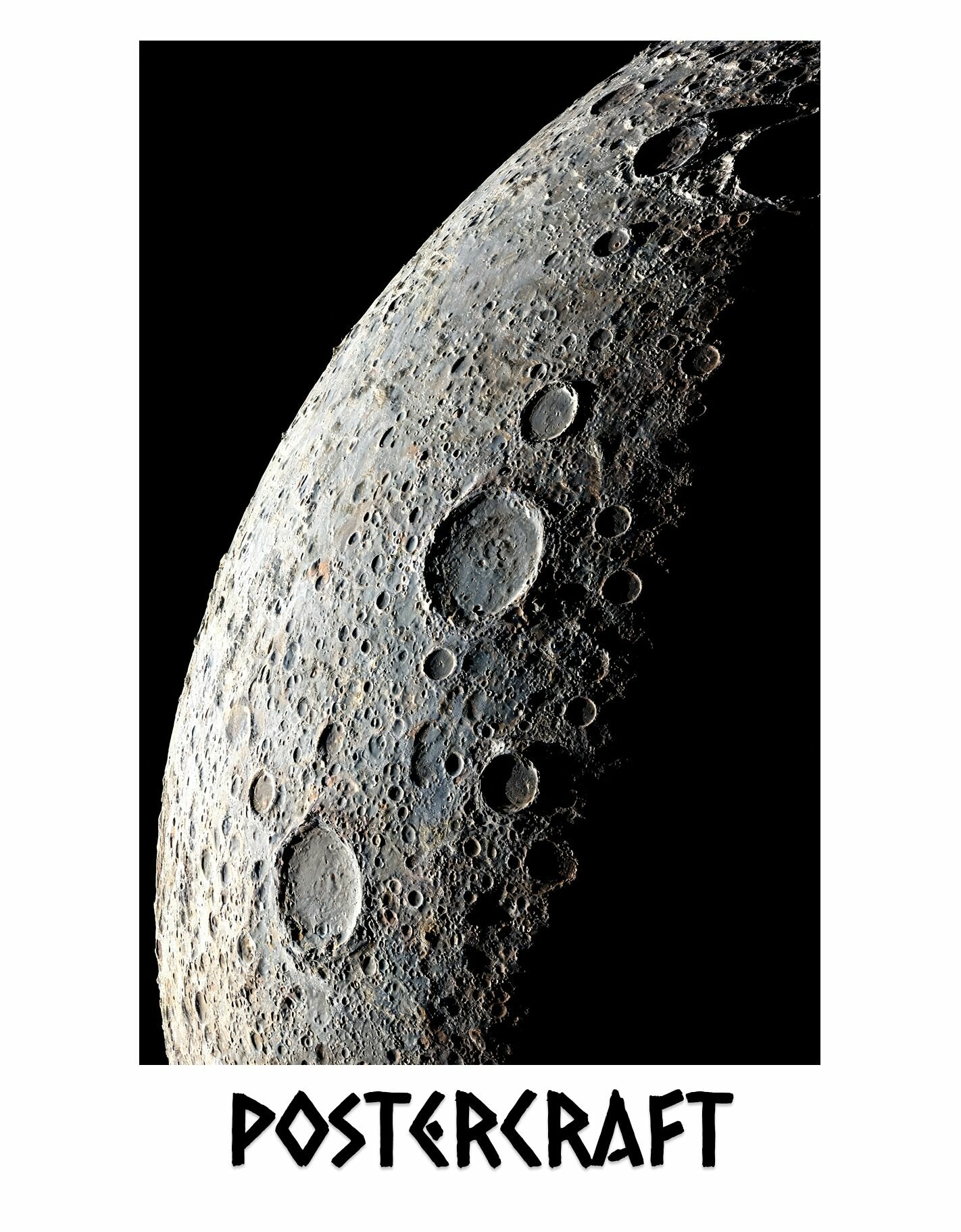 Постер "Луна" (Космос и Планеты), 29.7х42см, А3, глянцевый