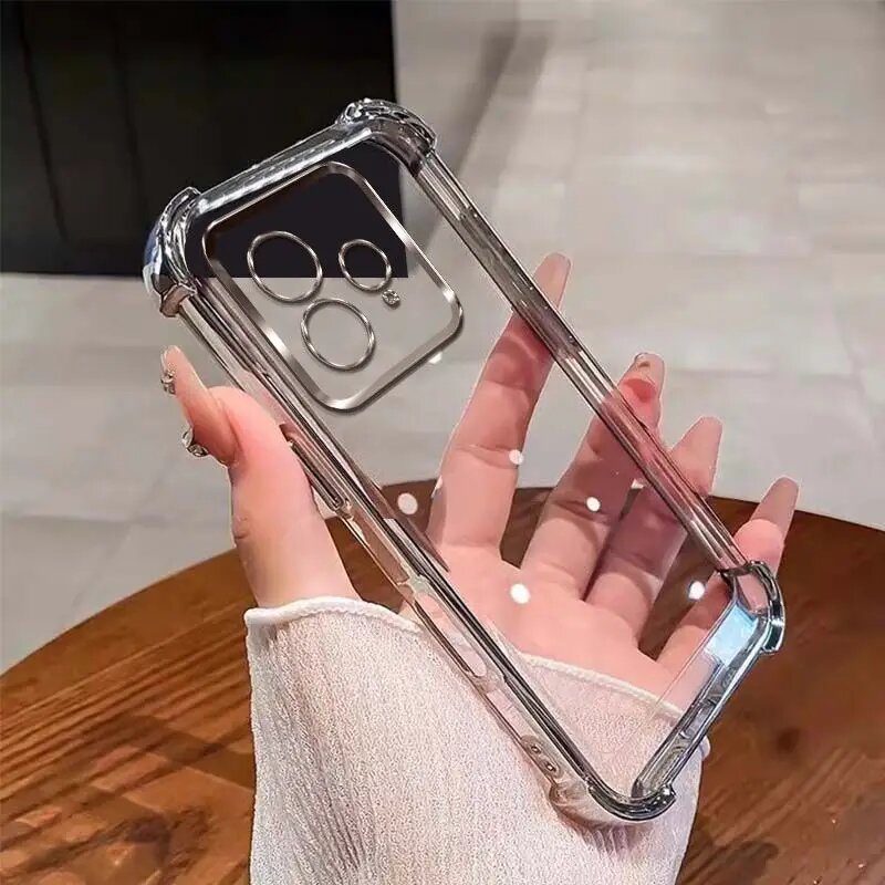 Противоударный Чехол Для Realme GT 7 Pro С Усиленными Углами И realme GT 7T, 4jfs silver