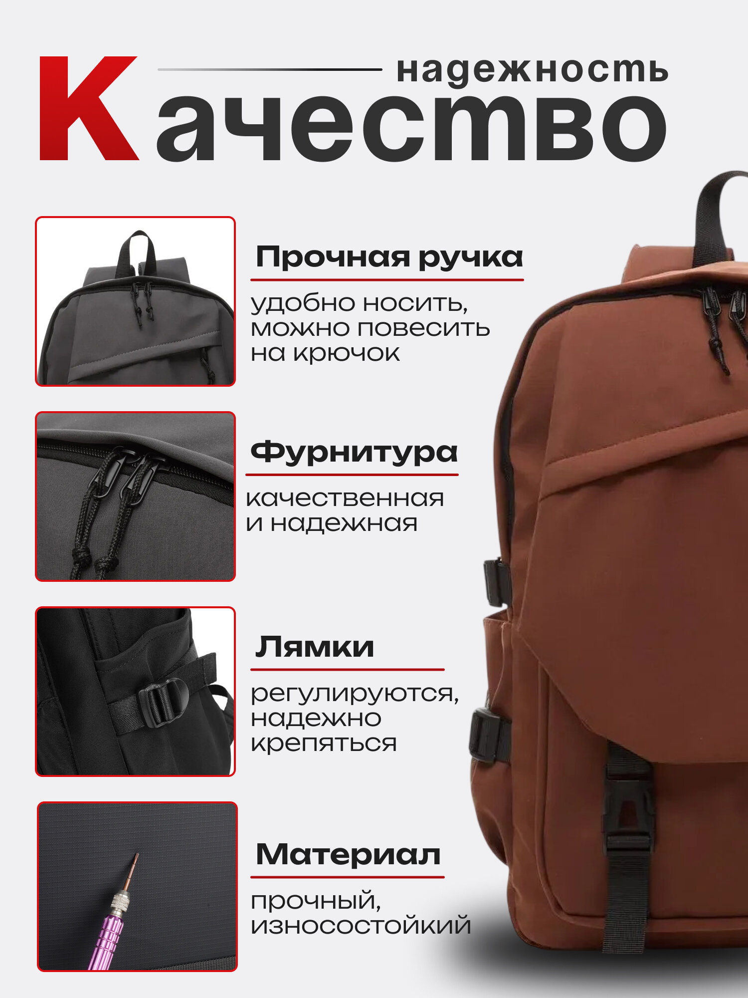 Рюкзак мужской/женский, городской, спортивный, школьный, тканевый