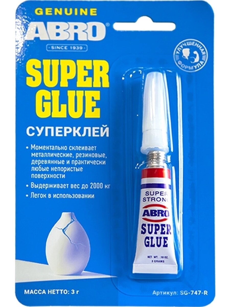 Суперклей ABRO SG-747-R 3 г