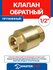Клапан обратный 1/2" пружинный, латунь/пластик/сталь, MasterProf