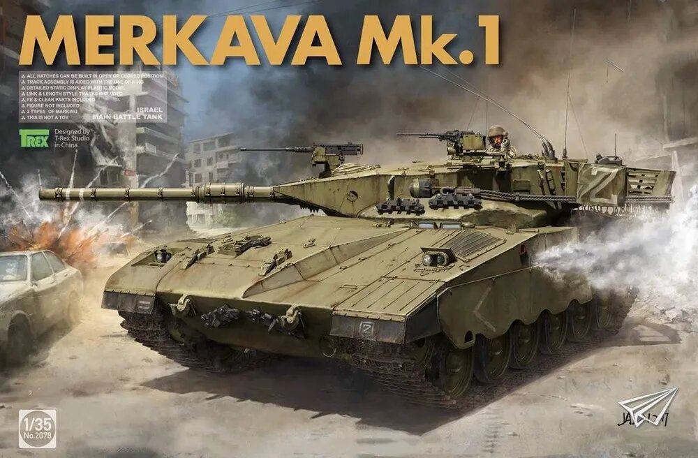 Takom 2078 1/35 IDF Merkava Mk.1 сборная модель танка