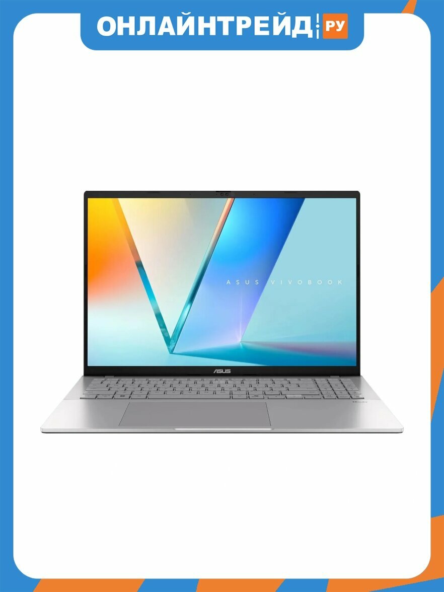 Ноутбук Asus VivoBook S16 S3607VA-RP105 16" WUXGA IPS Core 5 210H(2.2ГГц), 16Гб DDR5, SSD 512Гб, Intel Graphics, без ОС, Cool Silver (90NB1671-M007R0)