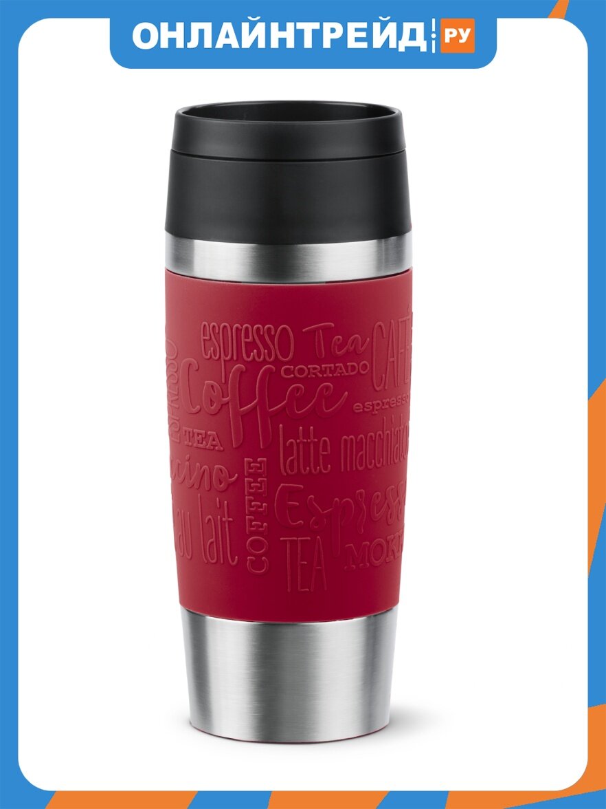Термокружка Tefal Travel Mug Classic 0.36 л, нерж. сталь, красный (N2020410)