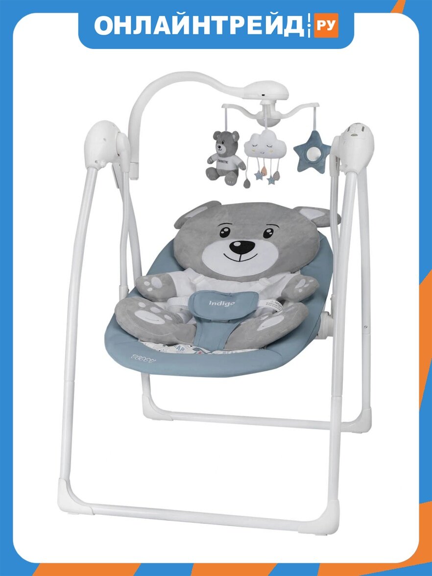 Электрокачели Indigo TEDDY синий
