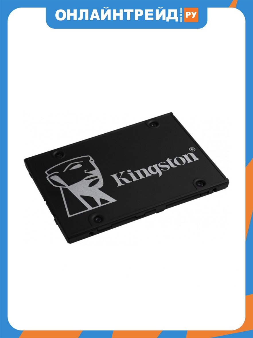 SSD диск Kingston KC600, 2048Гб, 2.5", SATA (SKC600/2048G)