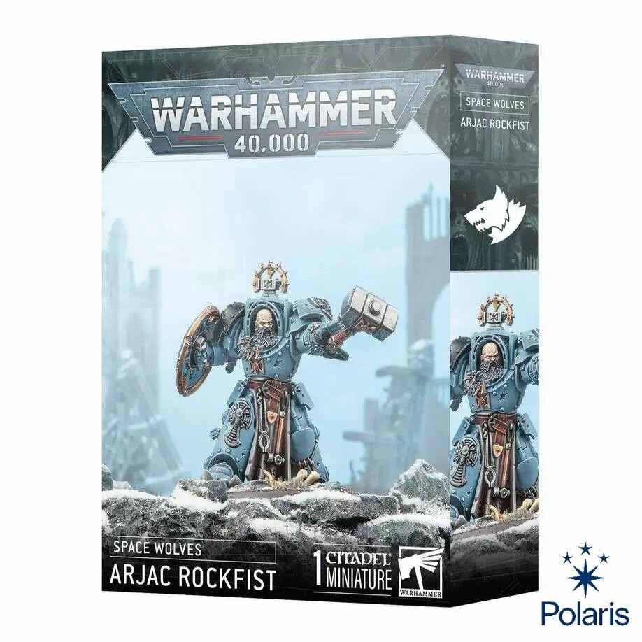 Warhammer 40000 Space Wolves Arjac Rockfist, 1 миниатюра Космических Волков для Warhammer 40k