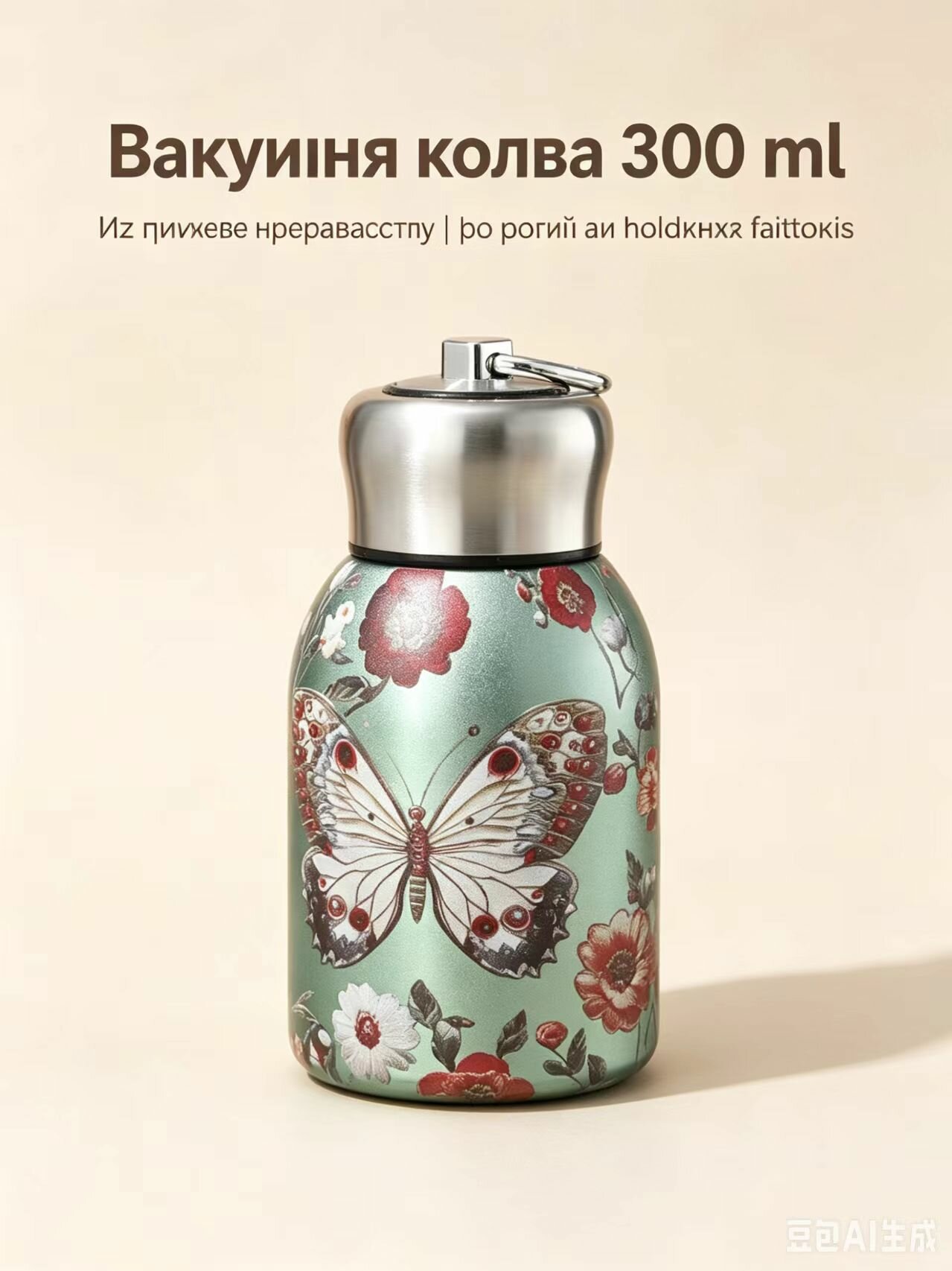 Вакуумная колба объемом 300 мл из пищевой нержавеющей стали, подходит для горячих и холодных напитков