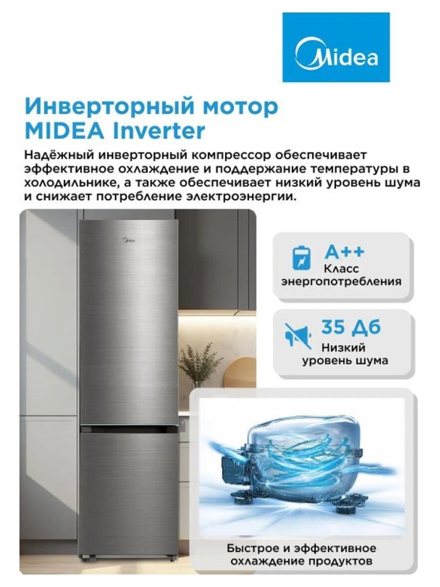 Холодильник Midea MDRB509FGF46ID — фото 1