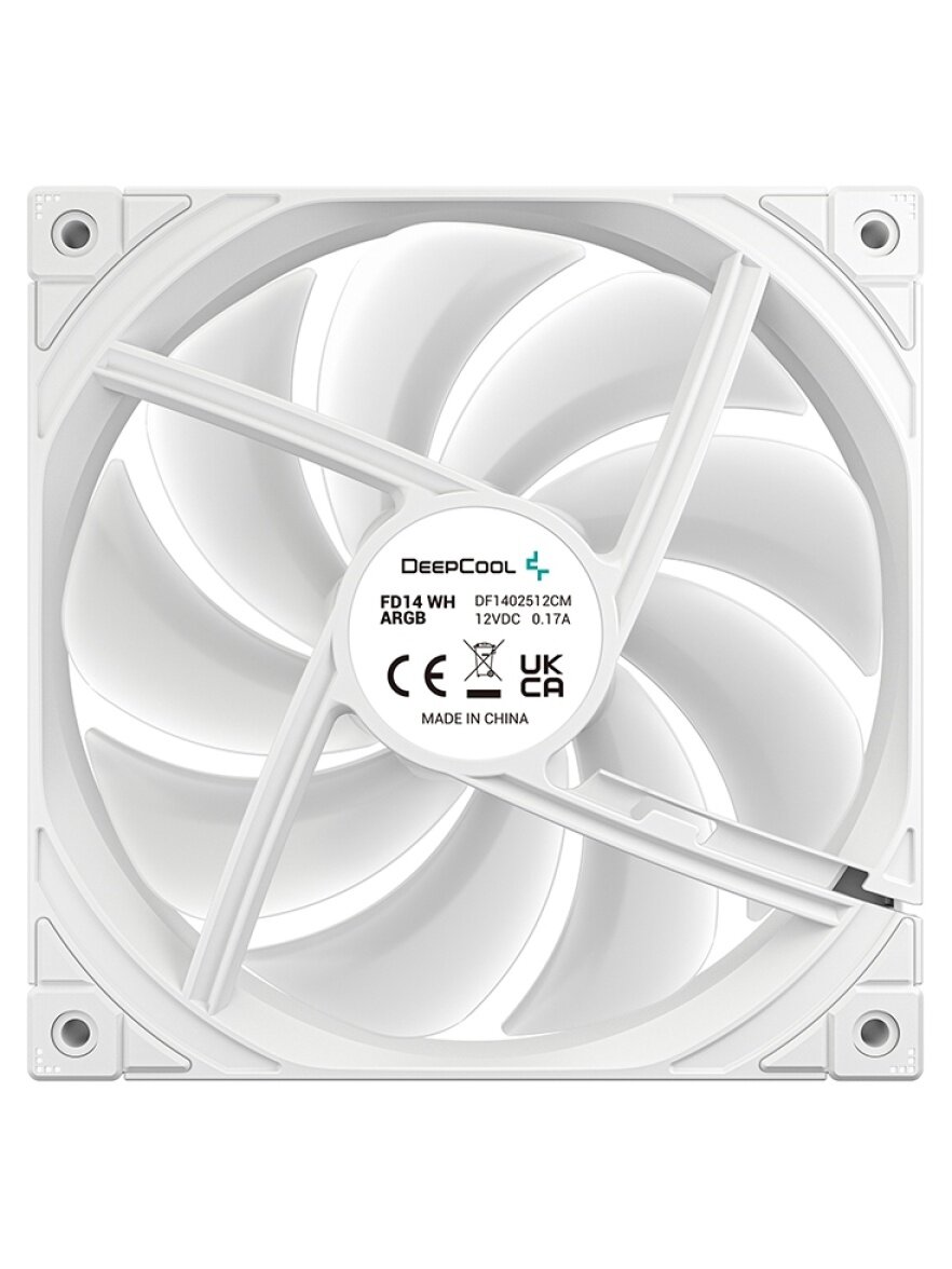 Вентилятор для корпуса Deepcool FD14 ARGB WH (R-FD14-WHAPN1-G) — фото 1